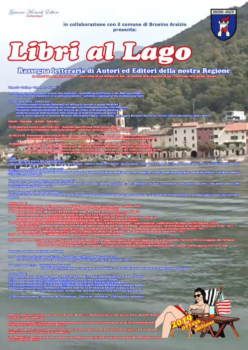 Ticino, a Brusino Arsizio torna l'ottava edizione di “Libri al lago”