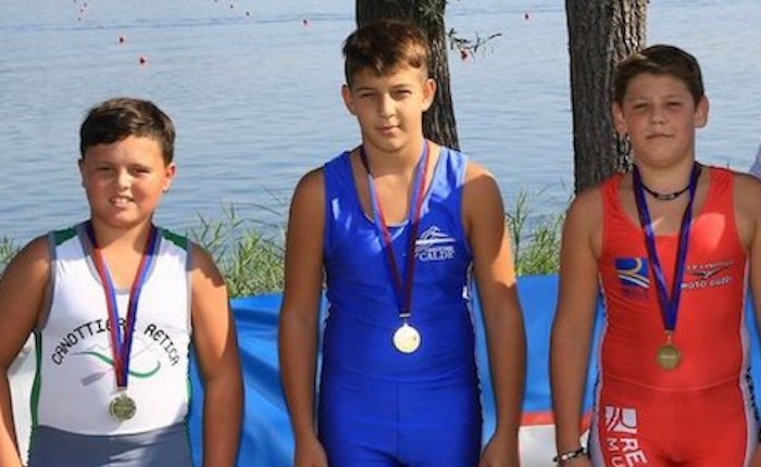 Anche la Canottieri Caldè protagonista a Lecco, oro per Nicolò Congiu