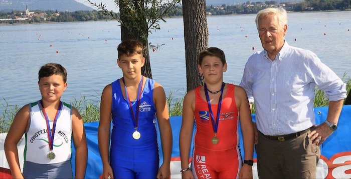 Anche la Canottieri Caldè protagonista a Lecco, oro per Nicolò Congiu