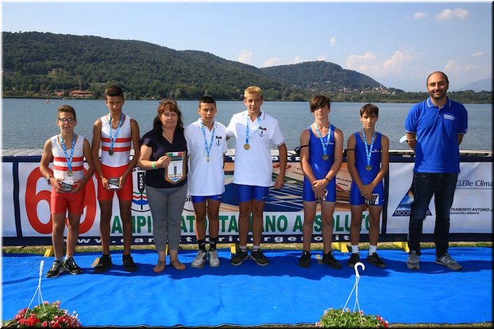 Un titolo ai campionati italiani per la Canottieri Caldè con Nicolò ...