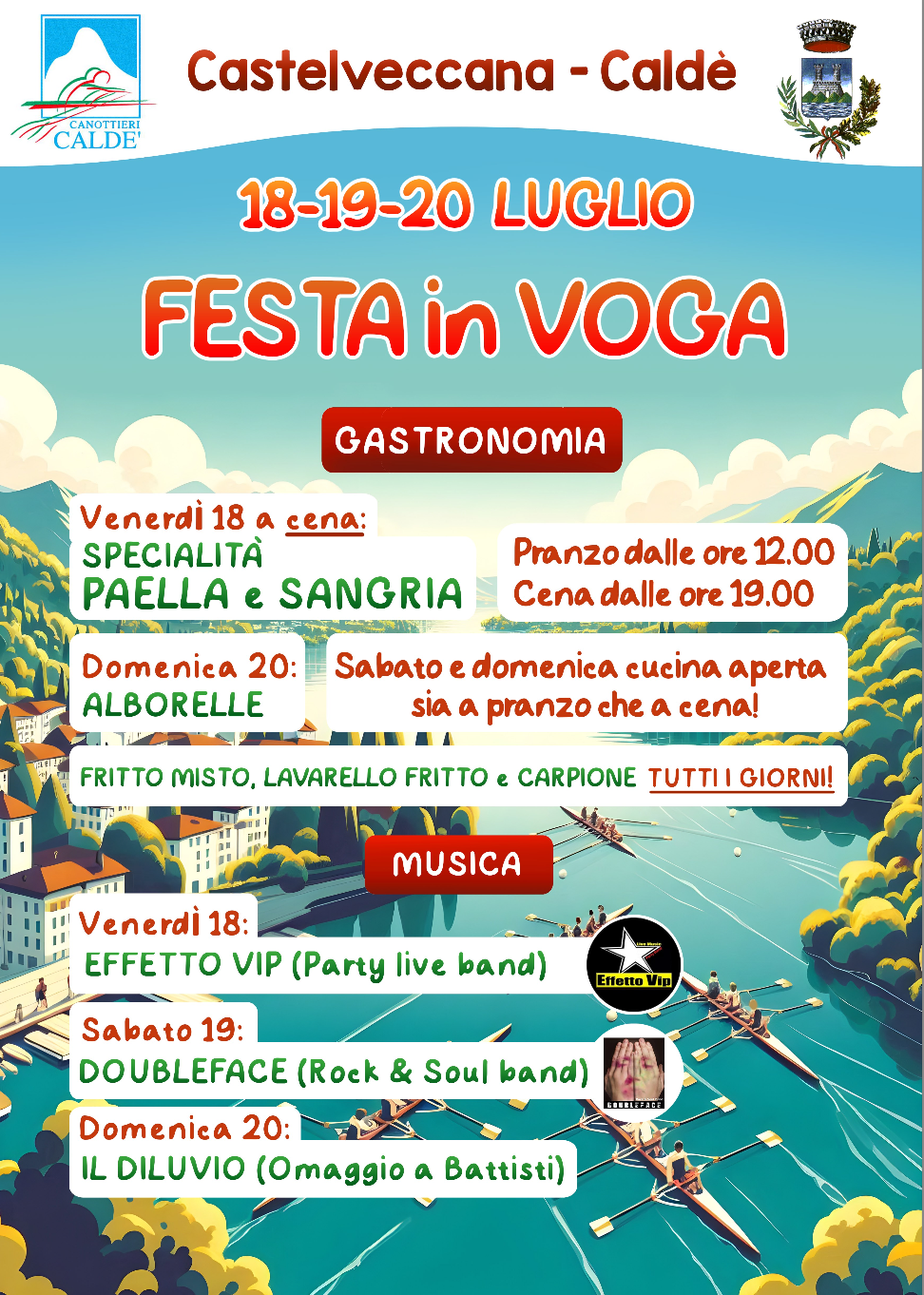 A Caldè la 35^ “Festa in voga” della Canottieri